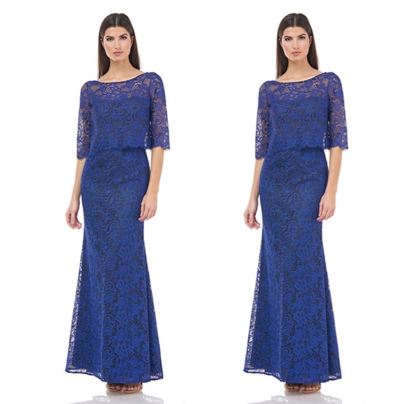 JS Collections | Dresses | Js Collections Illusion Popover Gown | Poshmark